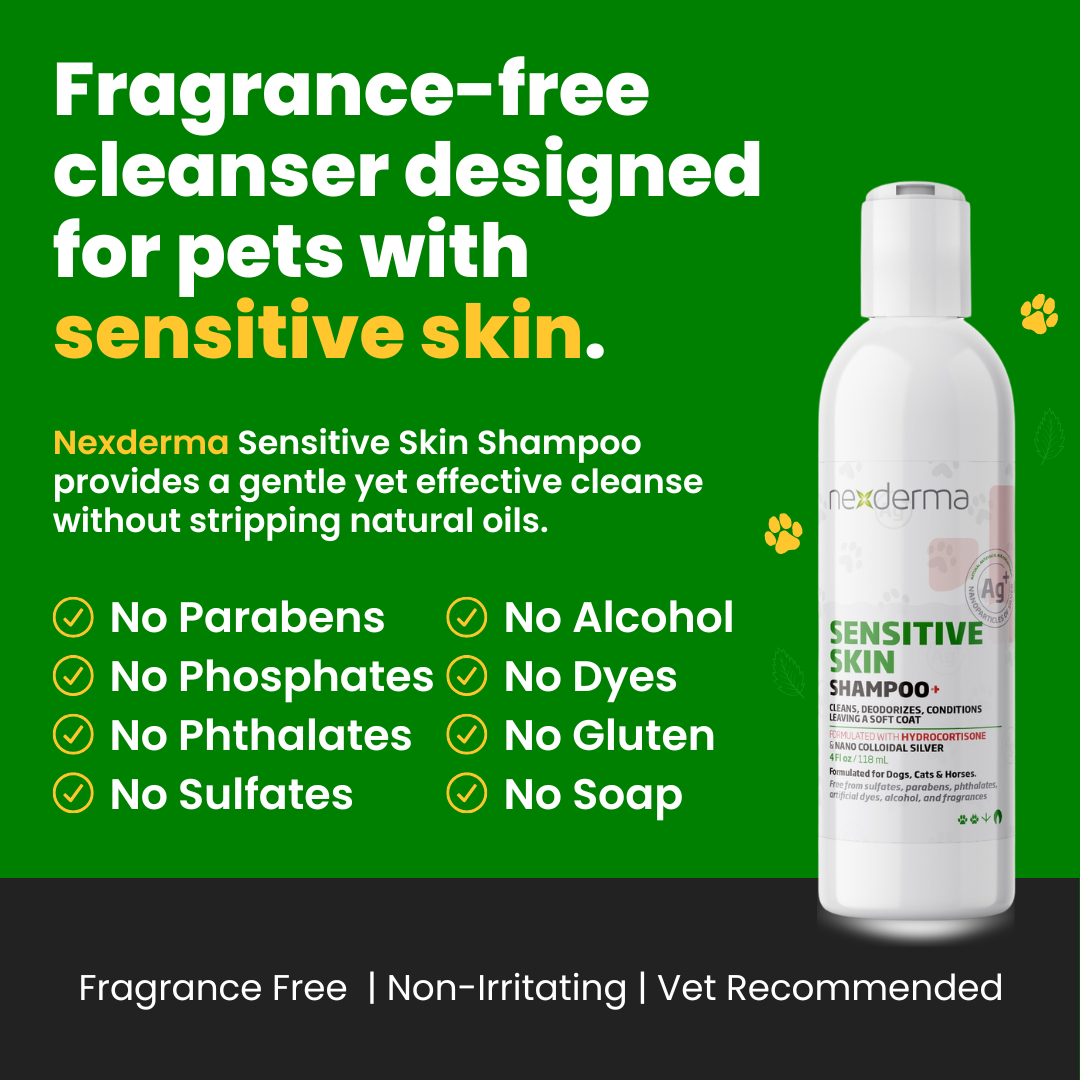 Nexderma® Sensitive Skin Shampoo | Hypoallergenic with Hydrocortisone